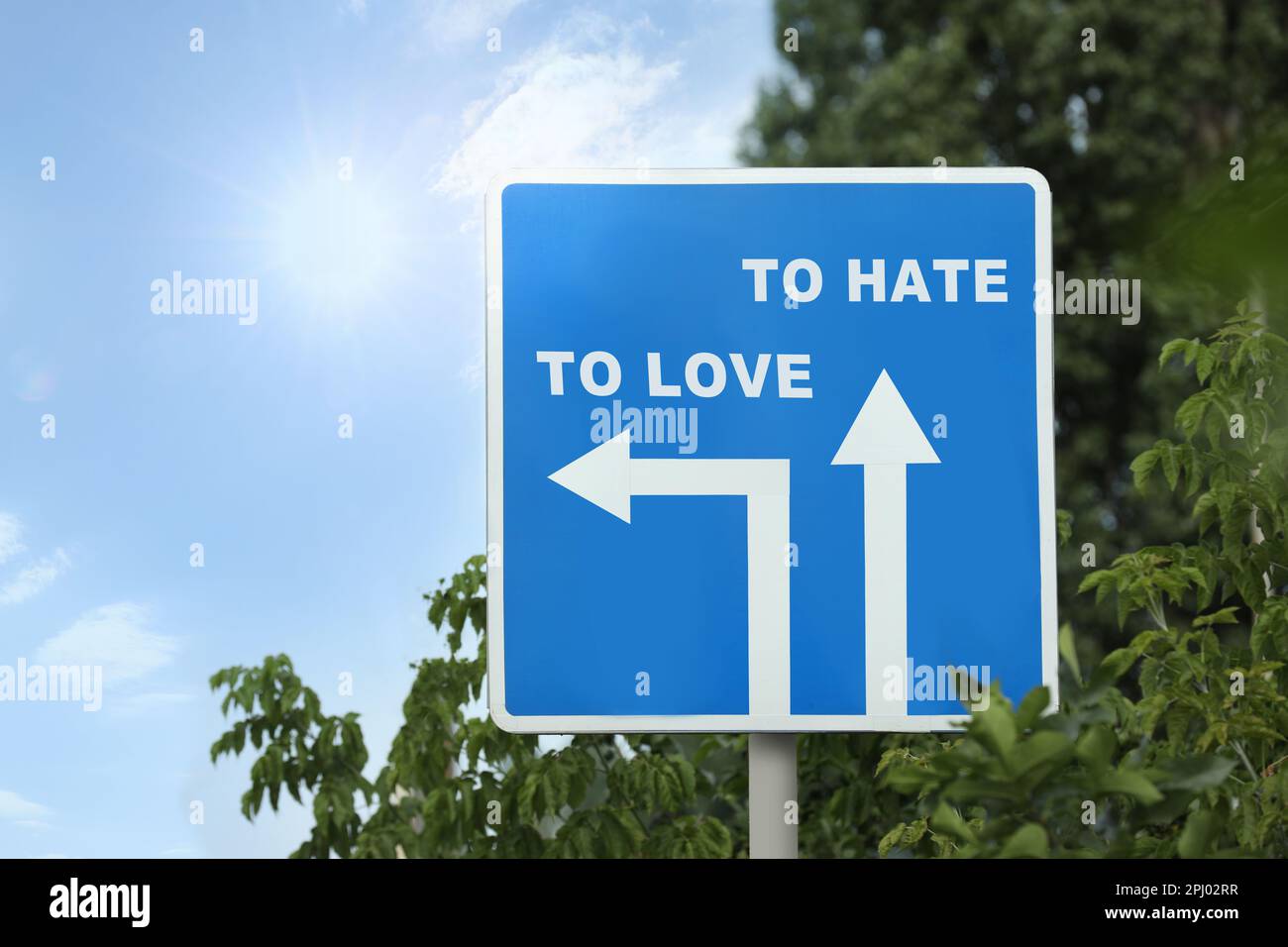 Different way signal board hi-res stock photography and images - Alamy