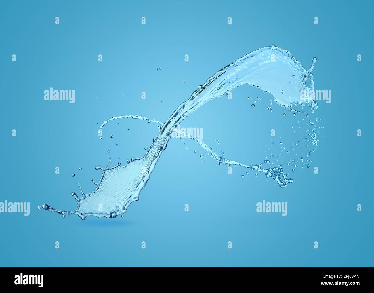 Transparent bubbles stream light blue hi-res stock photography and ...