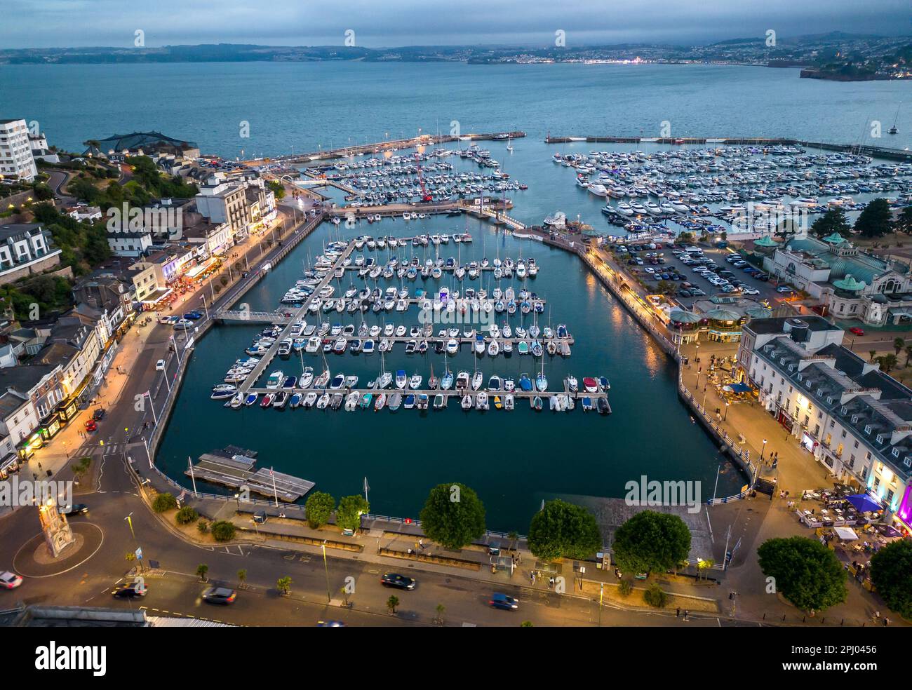 Torquay Harbour from Above Stock Photo - Alamy