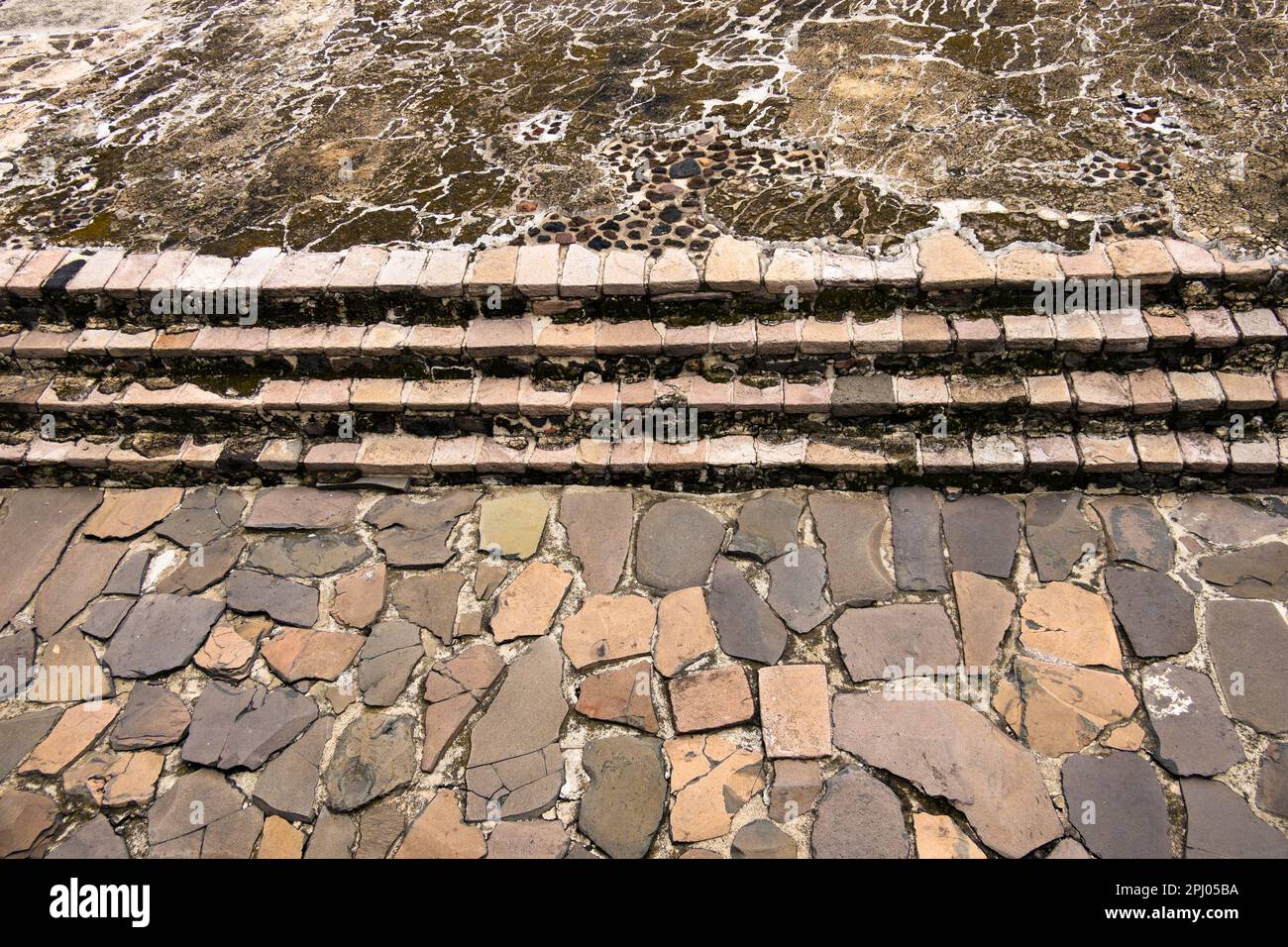 Detail of flooring of the Templo Mayor Aztec Ruins In Downtown Mexico ...