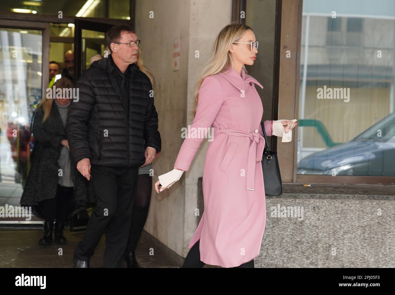 Thomas Cashman's girlfriend and family leaving Manchester Crown Court after he was found guilty ...