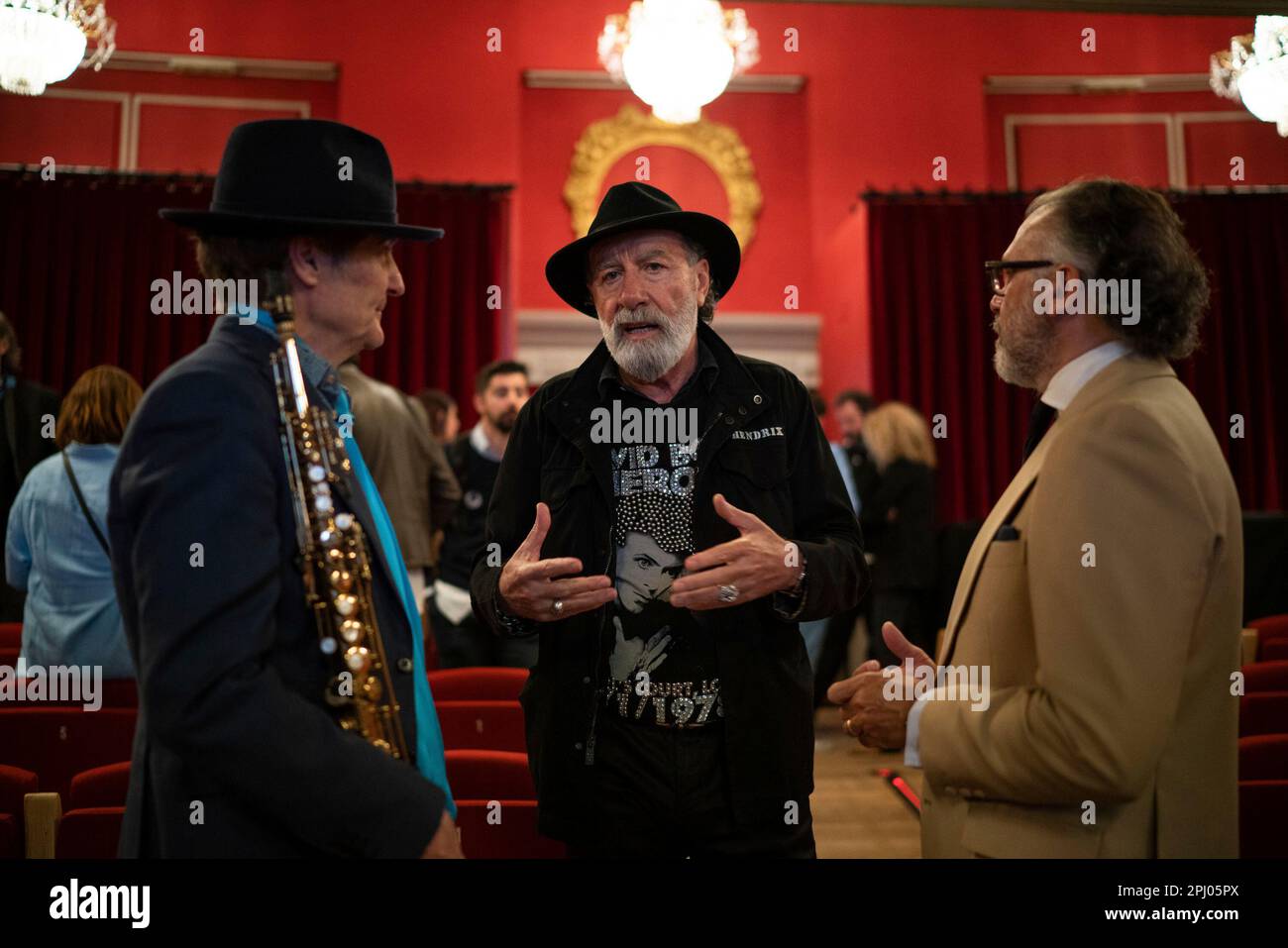 (L-R) Saxophonist Tim Ries, Live Nation president and creator of the ...