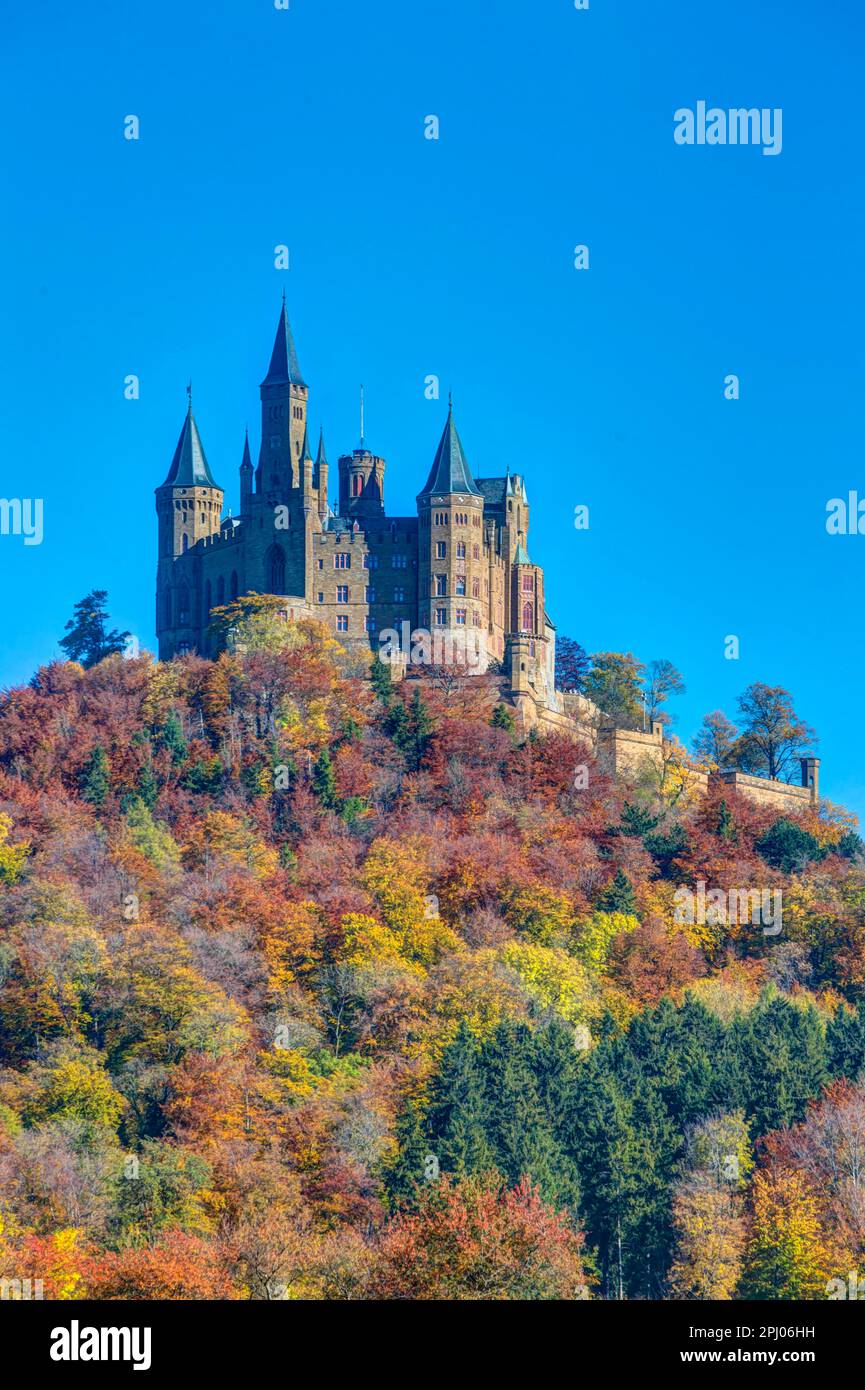 Hohenzollern Castle, ancestral castle of the Prussian royal and German ...
