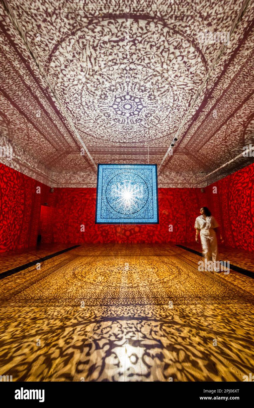 London, UK. 30th Mar, 2023. All the Flowers Are for Me by Anila Quayyum ...