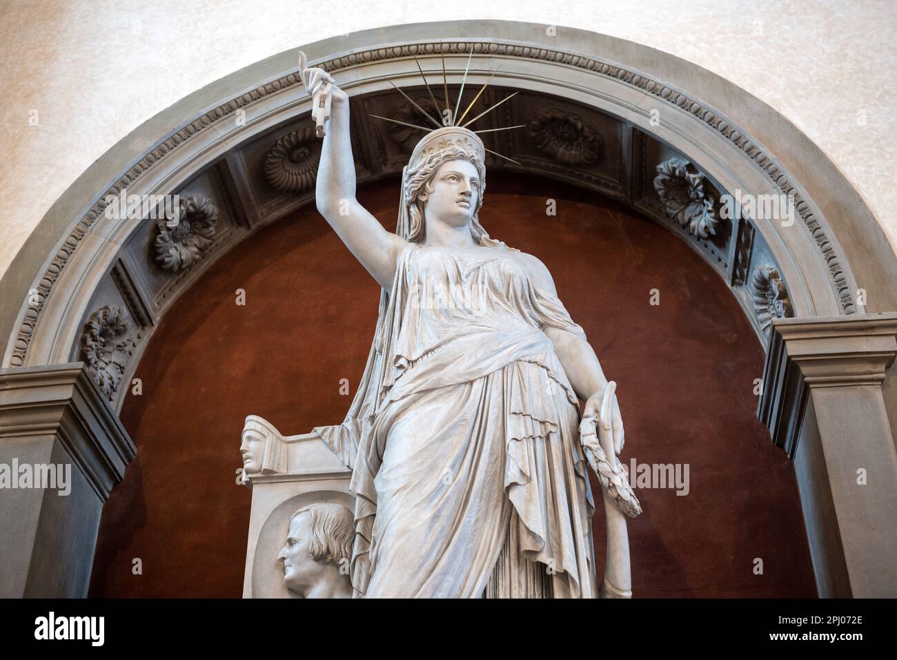 The Liberty of Poetry by Pio Fedi, a monument to poet Giovan Battista ...