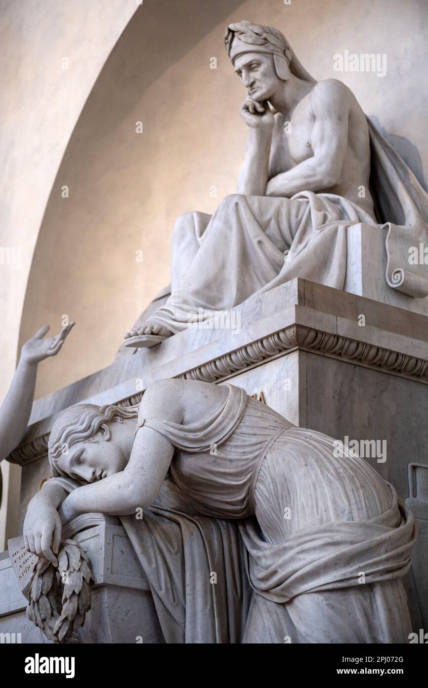 Cenotaph of Dante Aligheri by Stefano Ricci (1818-29) Santa Croce ...