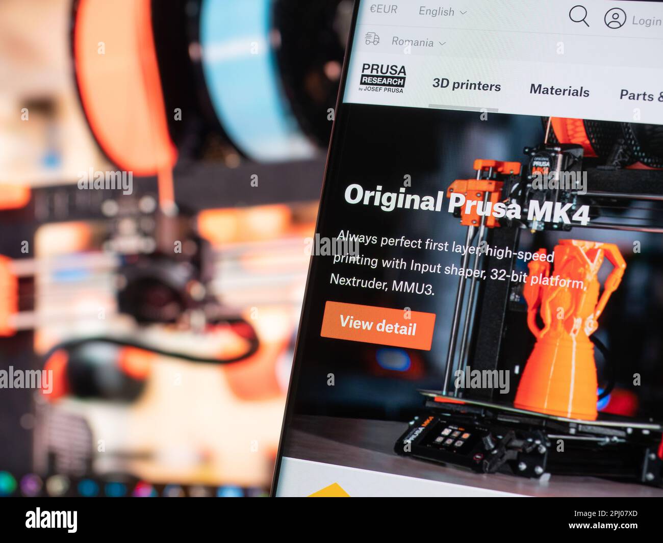 Galati, Romania - March 29, 2023: The New Prusa MK4 3D pPrinter ...