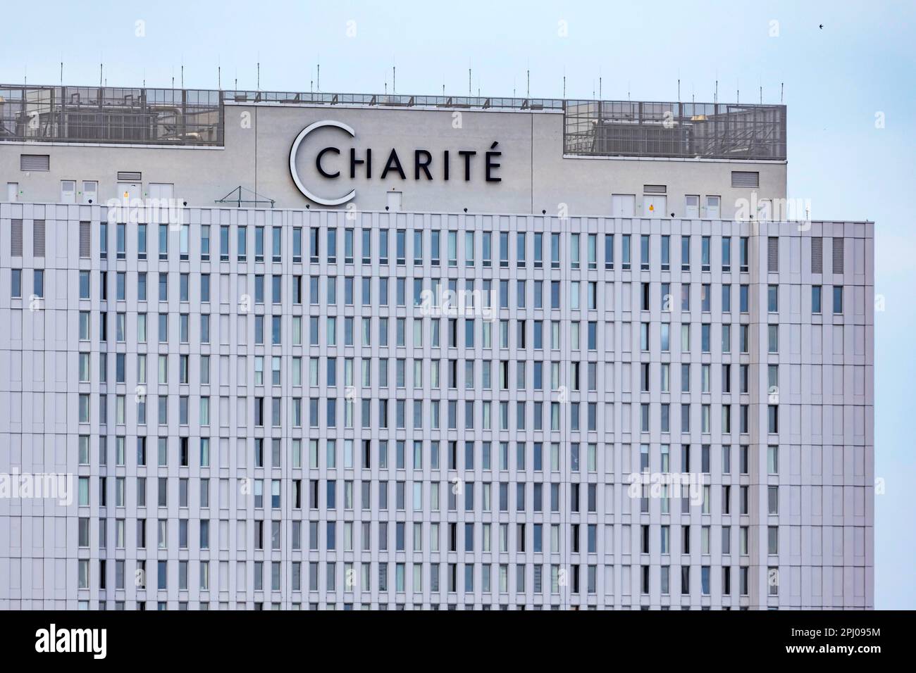 Charite ward block, central building complex of the Charite clinics ...