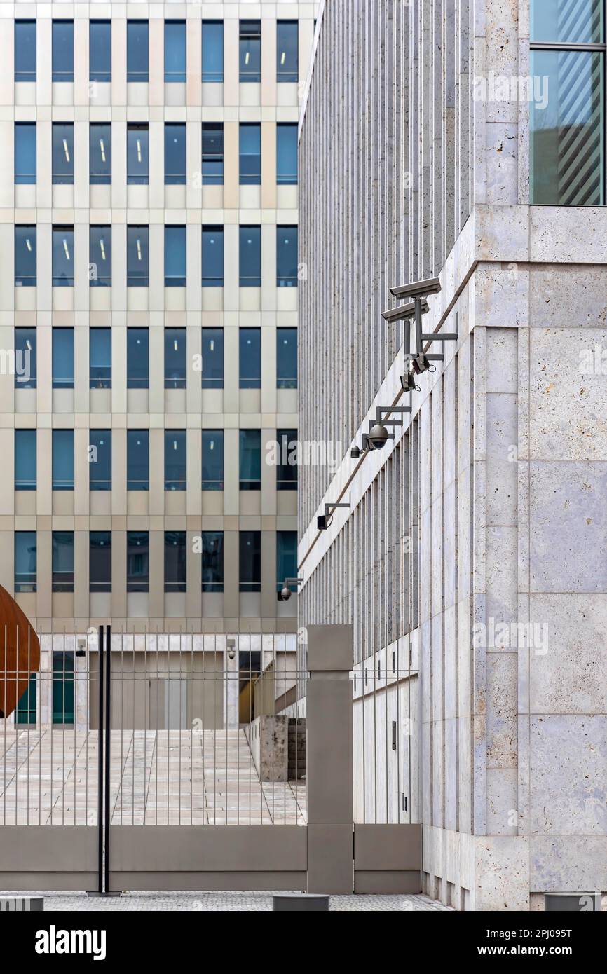 BND, headquarters of the Federal Intelligence Service, surveillance ...