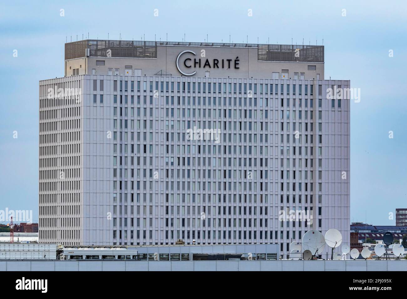 Charite ward block, central building complex of the Charite clinics ...
