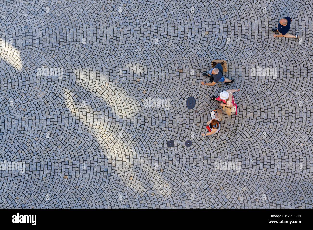 Aerial Shot Of A Person