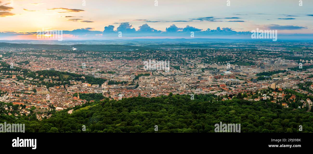 View over stuttgart germany panorama hi-res stock photography and ...