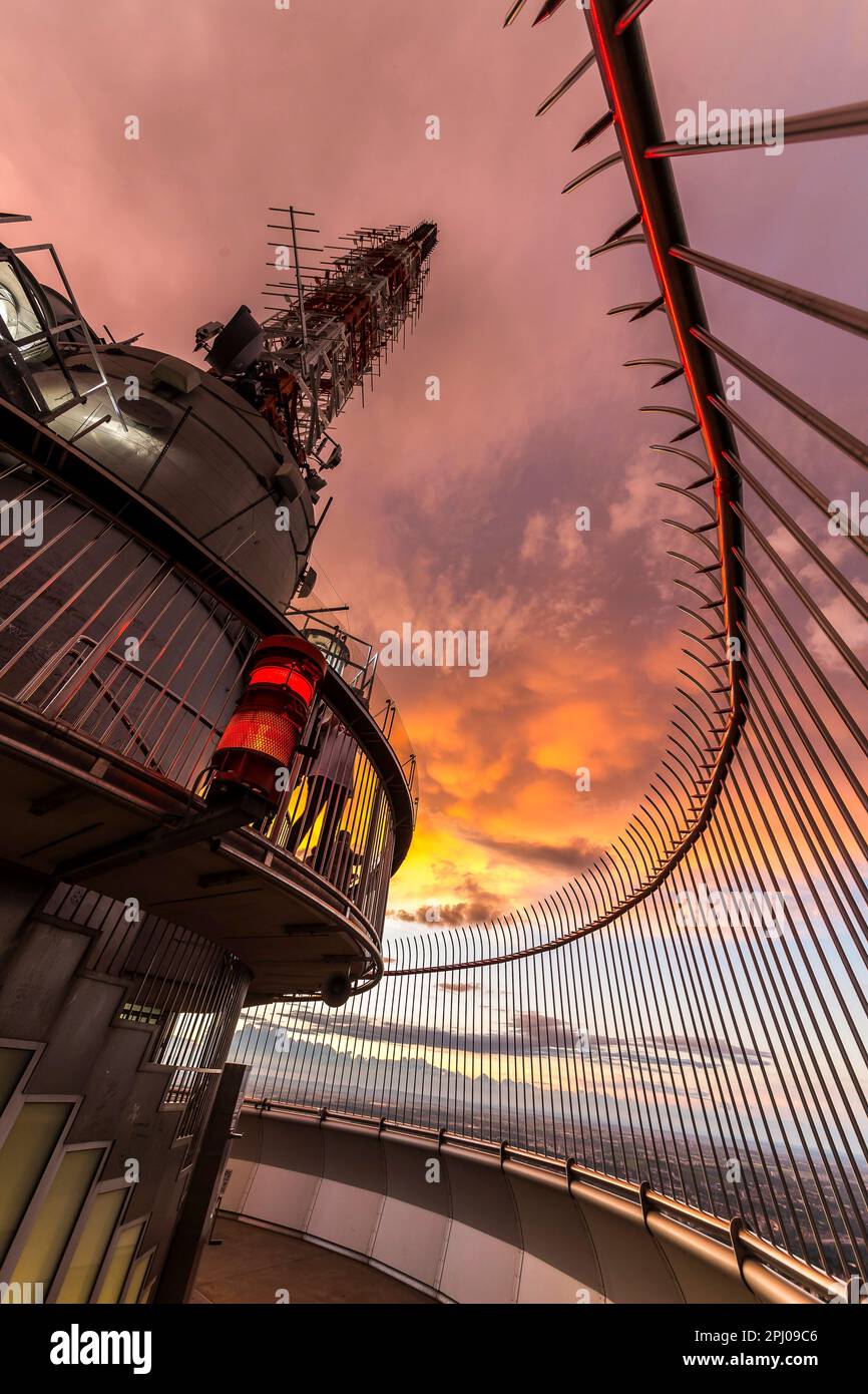 Television Tower, viewing platform at a height of 150 metres, Stuttgart ...