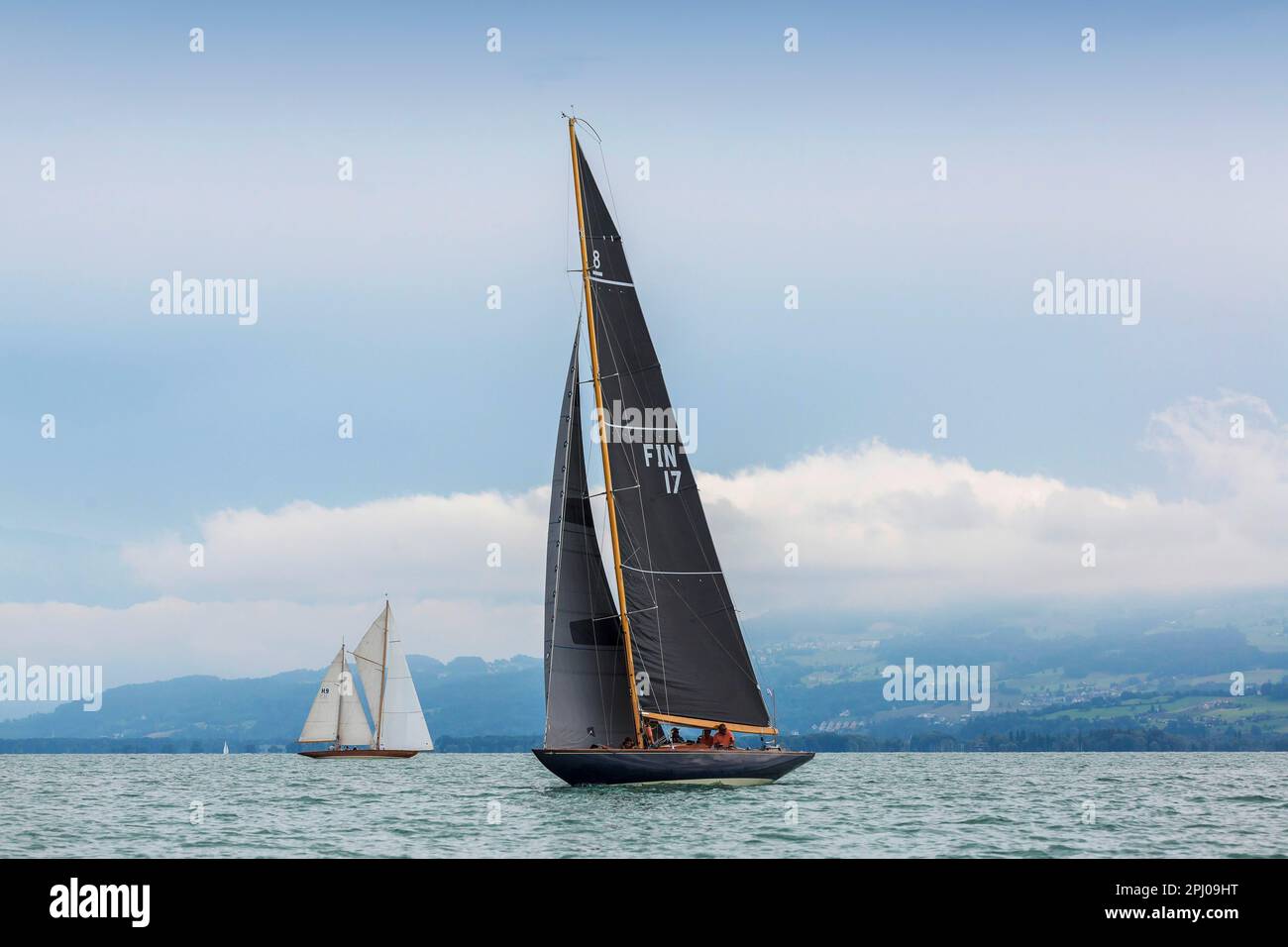 Sailing on Lake Constance, World Championship of 8mR Yachts, the ...