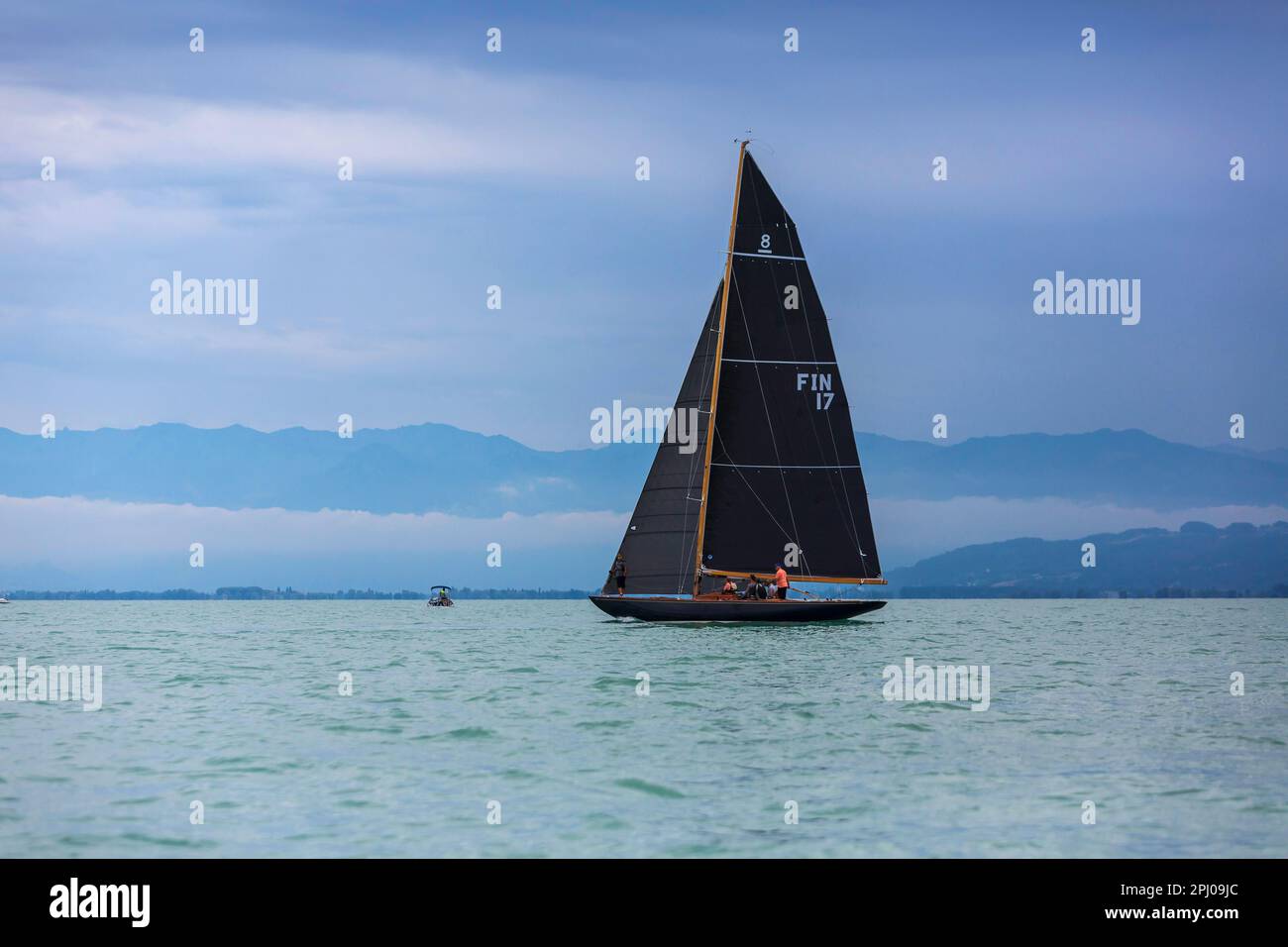 Sailing on Lake Constance, World Championship of 8mR Yachts, the ...