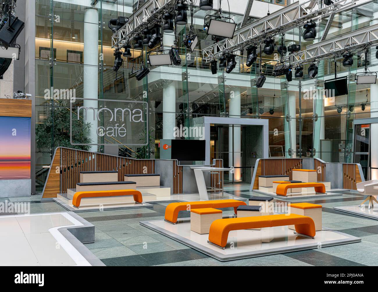 ZDF Hauptstadtstudio am Zollernhof, Unter den Linden, Berlin, Germany ...