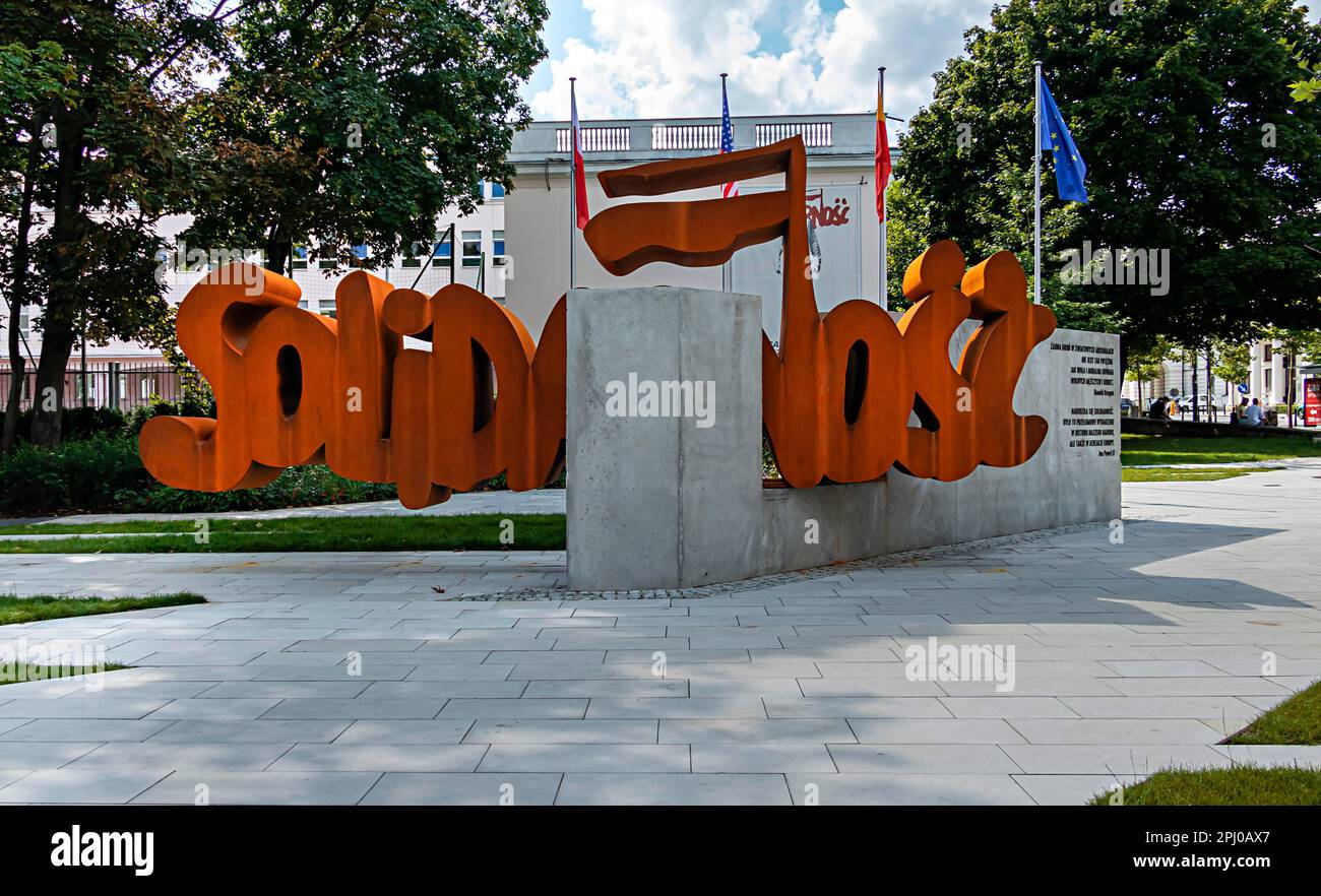 Solidarnosc monument hi-res stock photography and images - Alamy