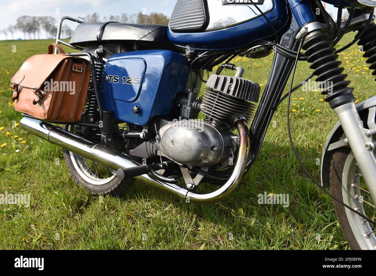 Oldtimer, DDR motorbike MZ TS 125, 150, from Zschopau, Saxony, Germany ...