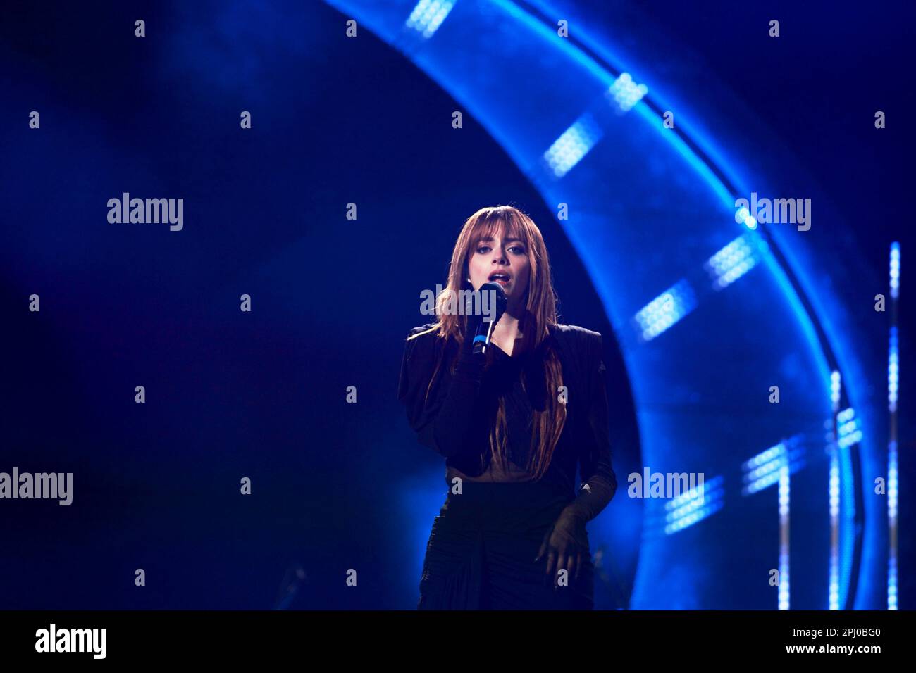 Singer Annalisa Scarrone live at Suzuki Stage 2023. Festival di Sanremo ...