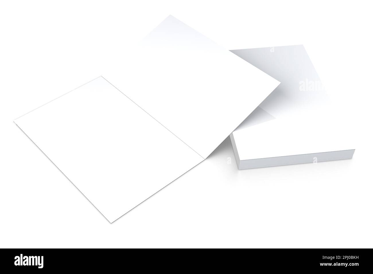 Restaurant Menu 3D Rendering on Isolated Background Stock Photo - Alamy