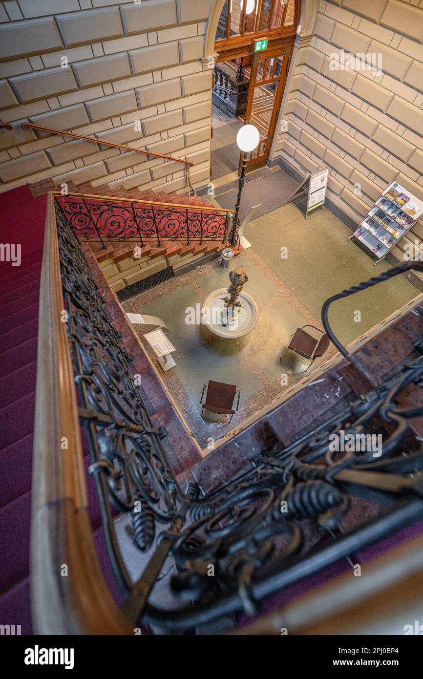 Pompous staircase to the registry office, Black Forest, Bad Wildbad ...