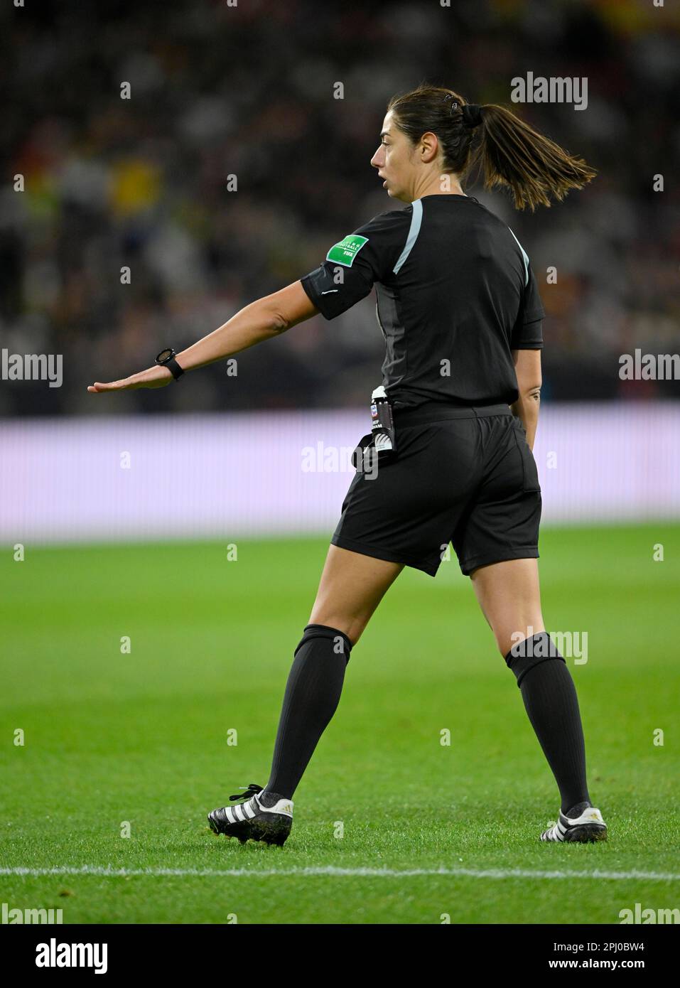 Referee Referee Maria Sole Caputi Italy, gesture, international match ...