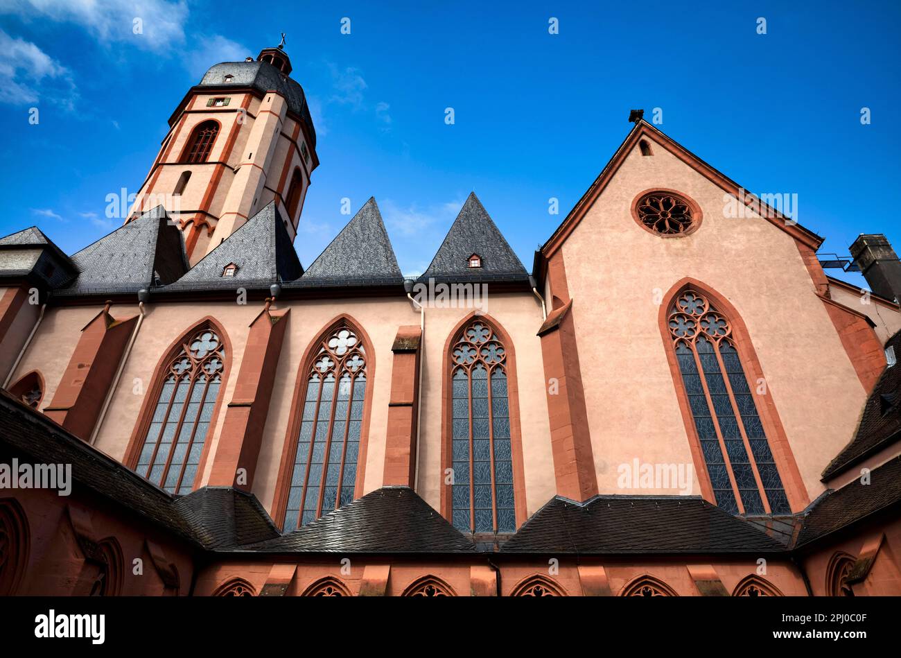 St. Stephens Parish Church, Mainz, Rhineland-Palatinate, Germany Stock ...