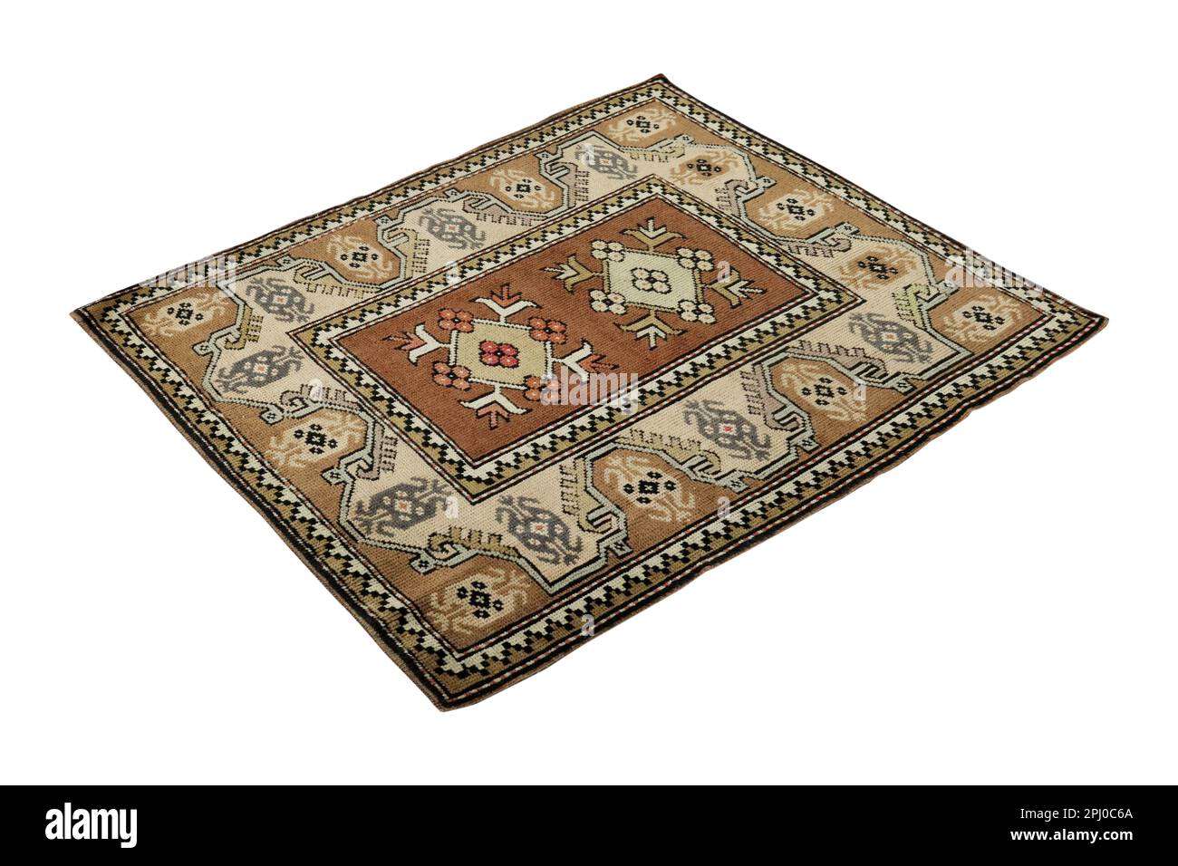 Hand woven carpet pattern Cut Out Stock Images & Pictures - Alamy