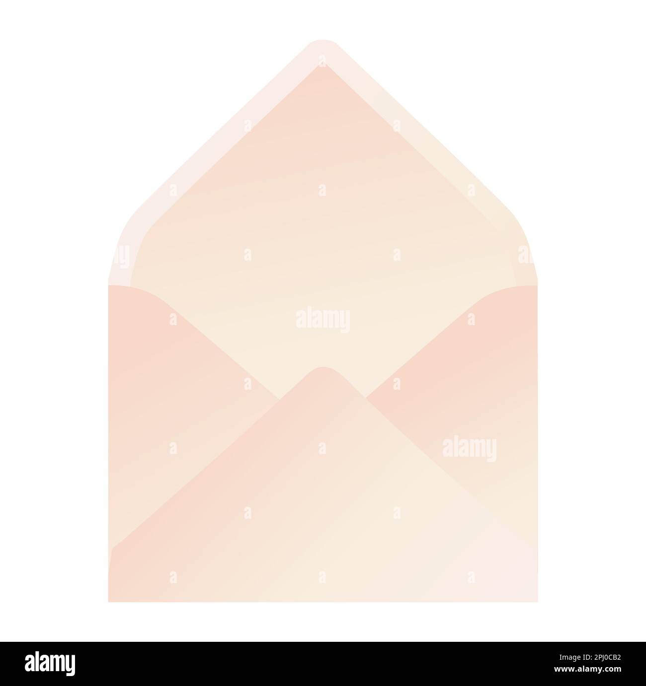 Post card and envelope, vector illustration postal letters with ...