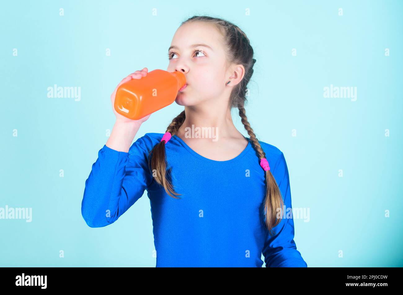 Relax after gym workout of teen girl. Resting time. Childhood activity. Sport and health. Little ...