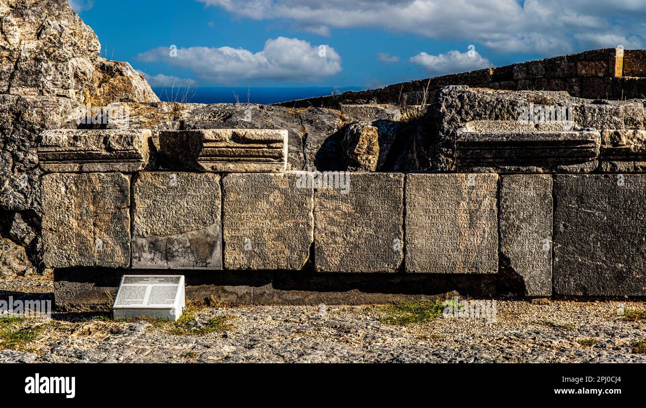 Base for a group of statues of the family Poplius Aelius Kallistratos ...