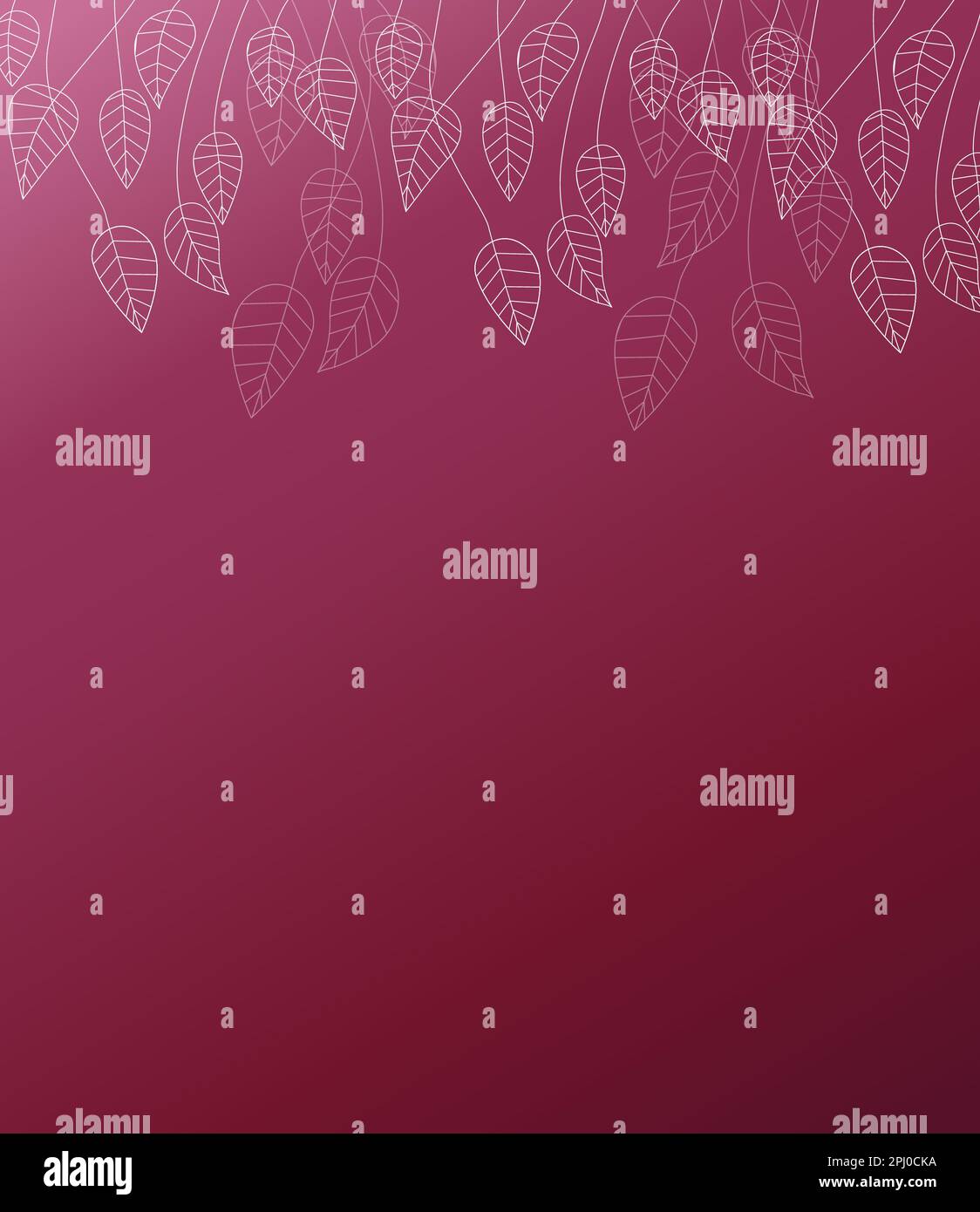Herbal minimalist and modern vector banner. Hand painted plants ...