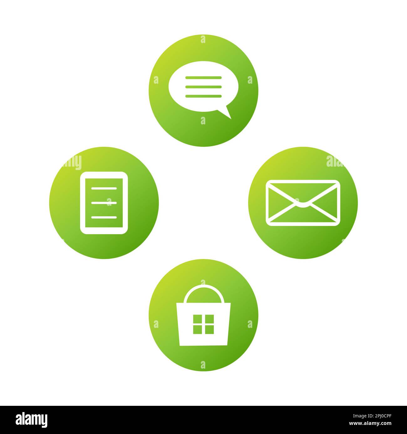 Icon set of popular social applications with rounded corners. Social ...