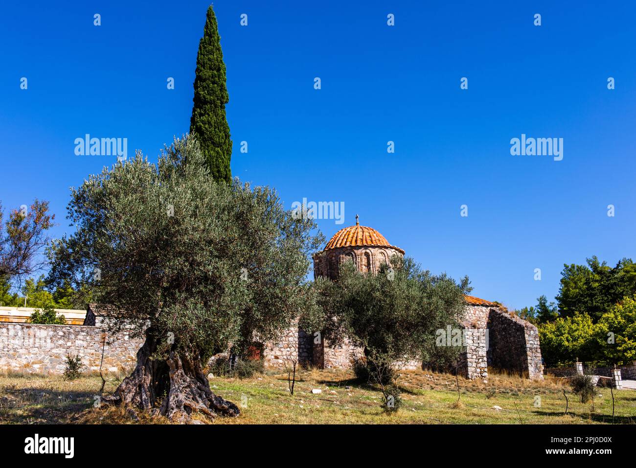Moni Thari Monastery near Laerma from the 12th century, dedicated to St ...