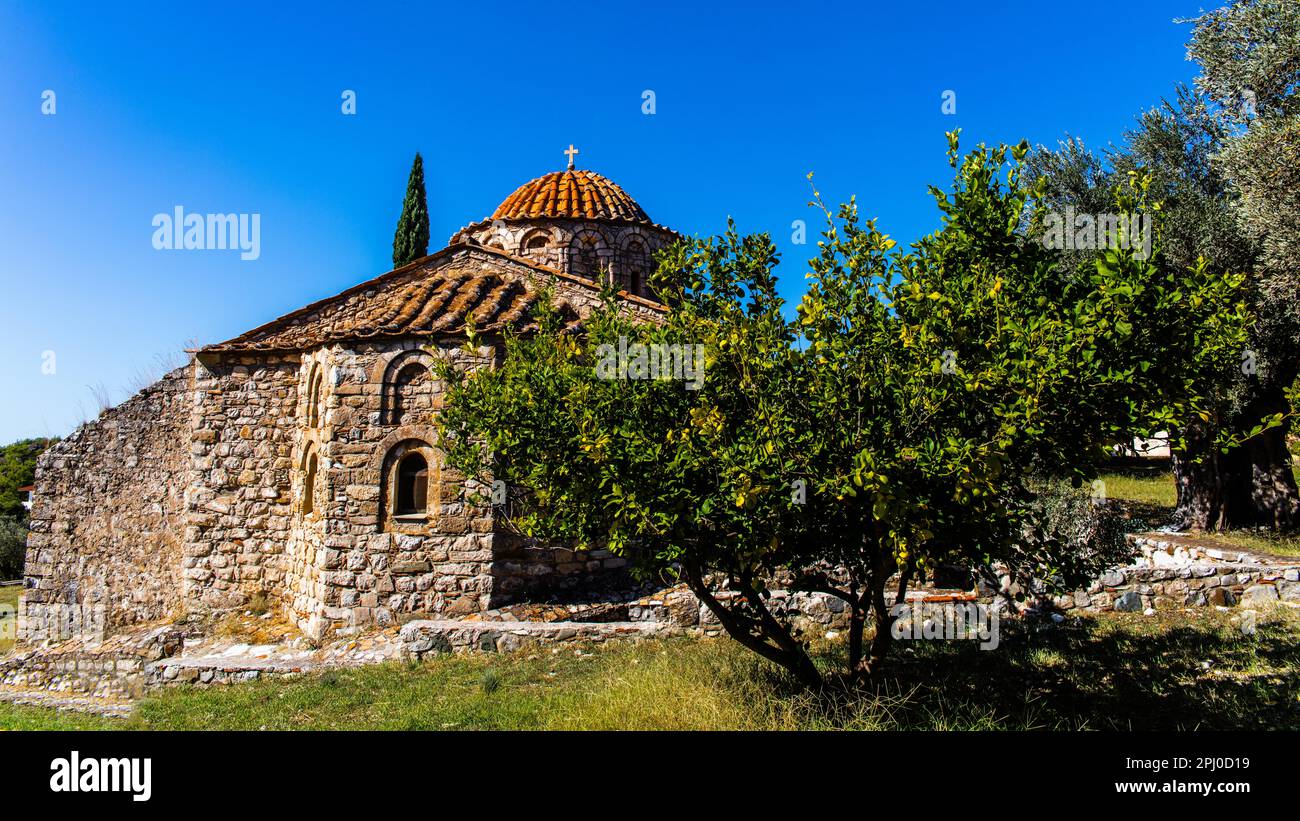 Moni Thari Monastery near Laerma from the 12th century, dedicated to St ...