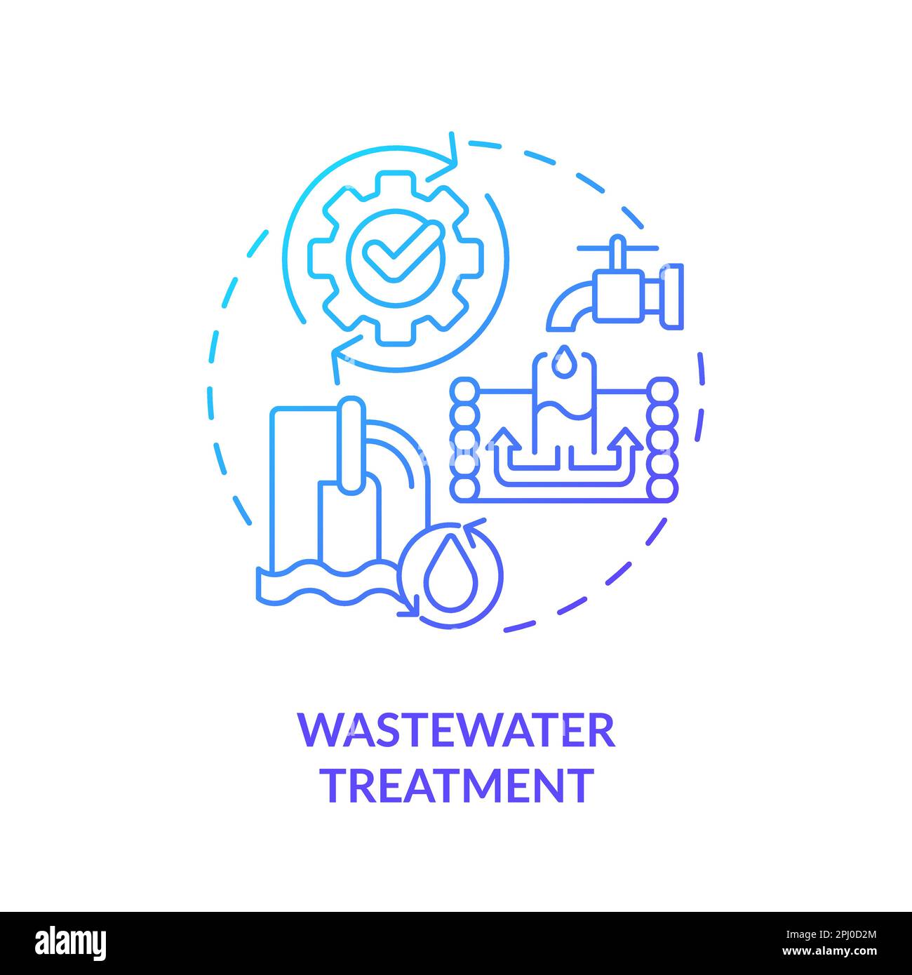 Wastewater treatment station Stock Vector Images - Alamy
