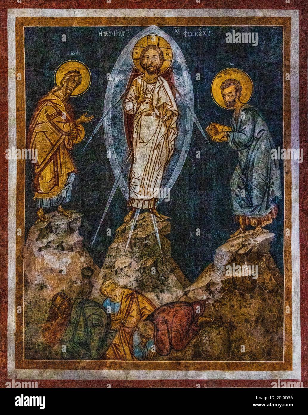 Resurrection of Jesus, fresco decoration from the 12th to 18th century ...