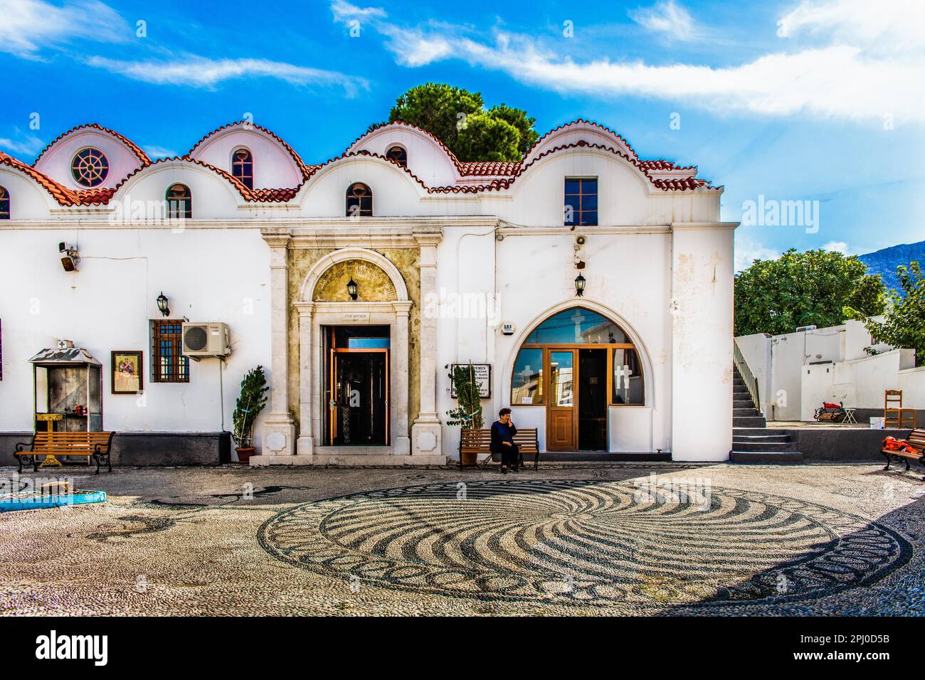 Church of Agios Archangelos, Archangelos, Rhodes, Greece Stock Photo ...
