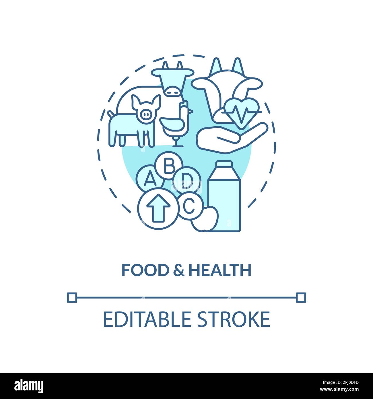 Food and health turquoise concept icon Stock Vector Image & Art - Alamy