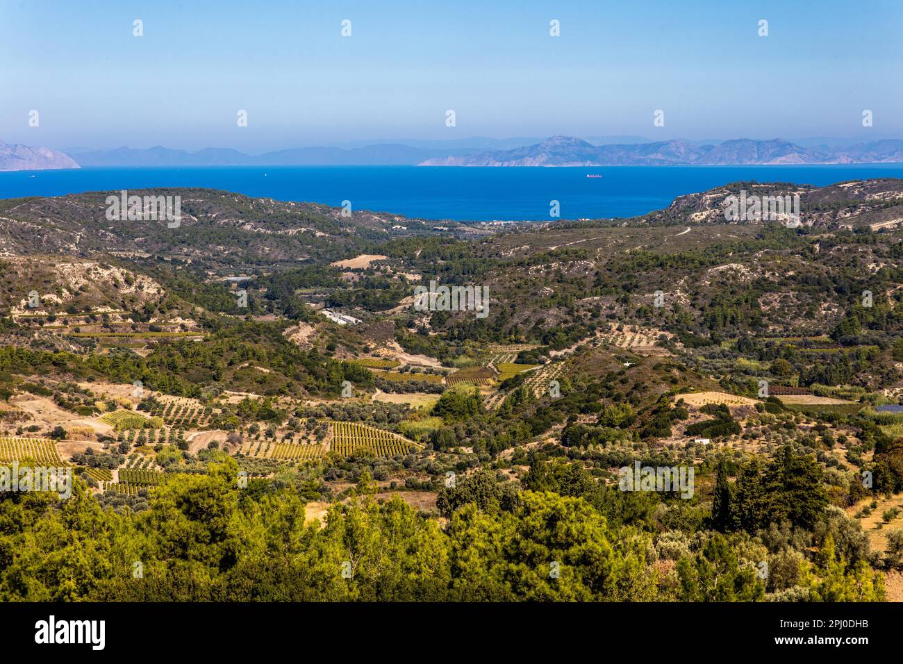 West coast of Rhodes, greener, quieter and less busy than the east ...