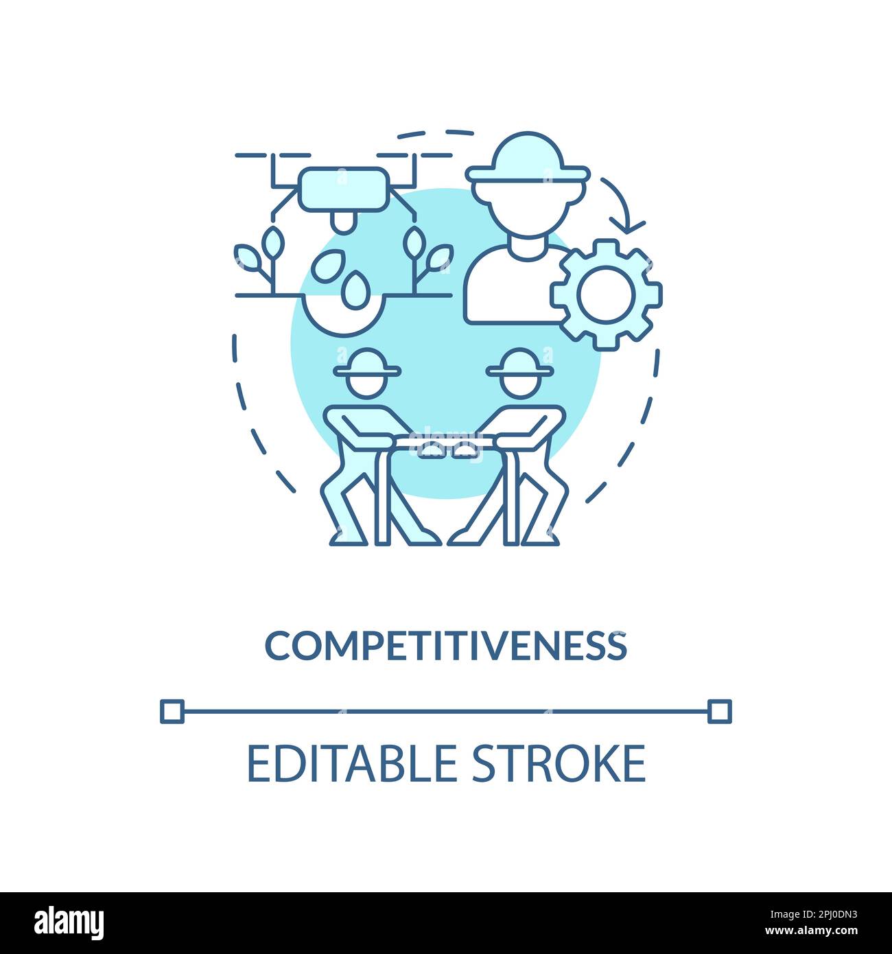 Competitiveness turquoise concept icon Stock Vector Image & Art - Alamy