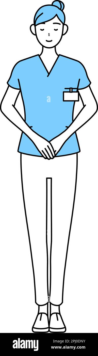 Female nurse, physical therapist, occupational therapist, speech ...