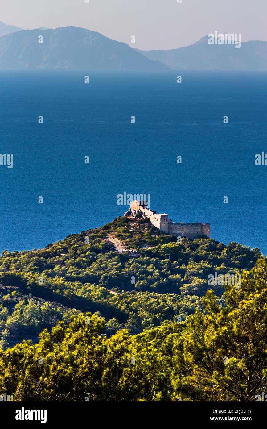 Castle of St. John, ruins of Kastellos Castle from 1472, Kritinia ...