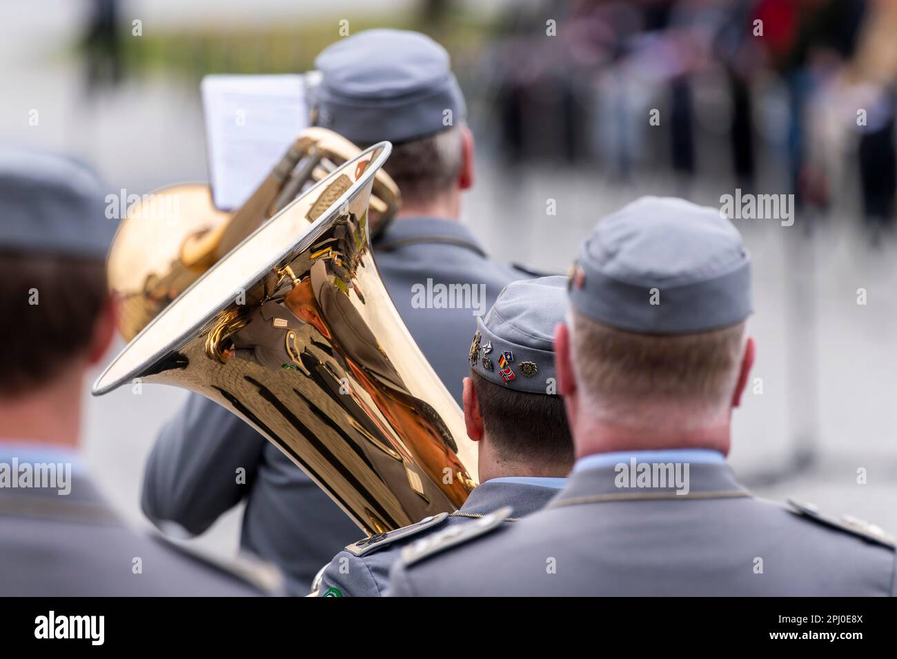 Soldiers of the Mountain Music Corps from Garmisch-Partenkirchen at the ...