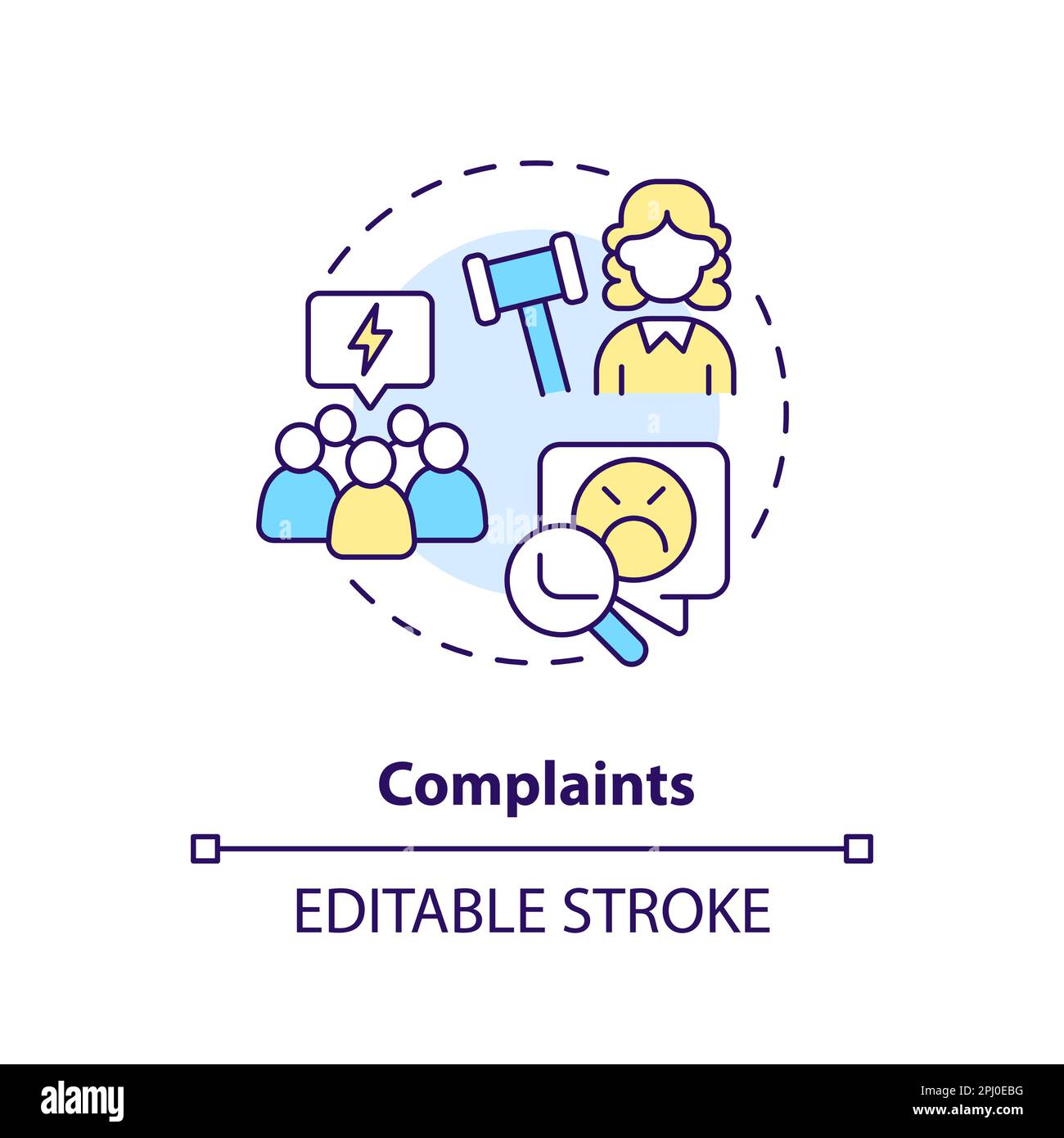 Customer complaints Stock Vector Images - Alamy