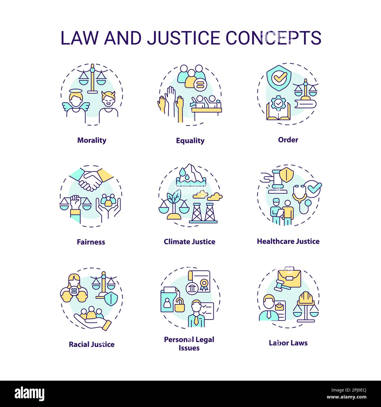 Legal law concept image Cut Out Stock Images & Pictures - Alamy