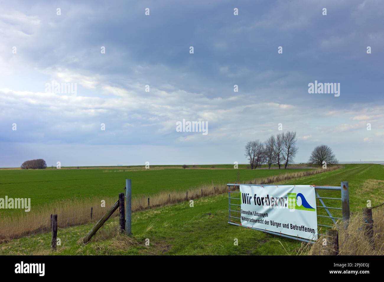 Wadden Sea National Park, Butjadingen, Wesermarsch County, Germany ...