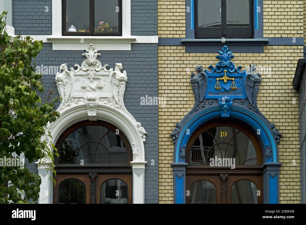 Two house entrances on houses in Bremen, Germany Stock Photo - Alamy