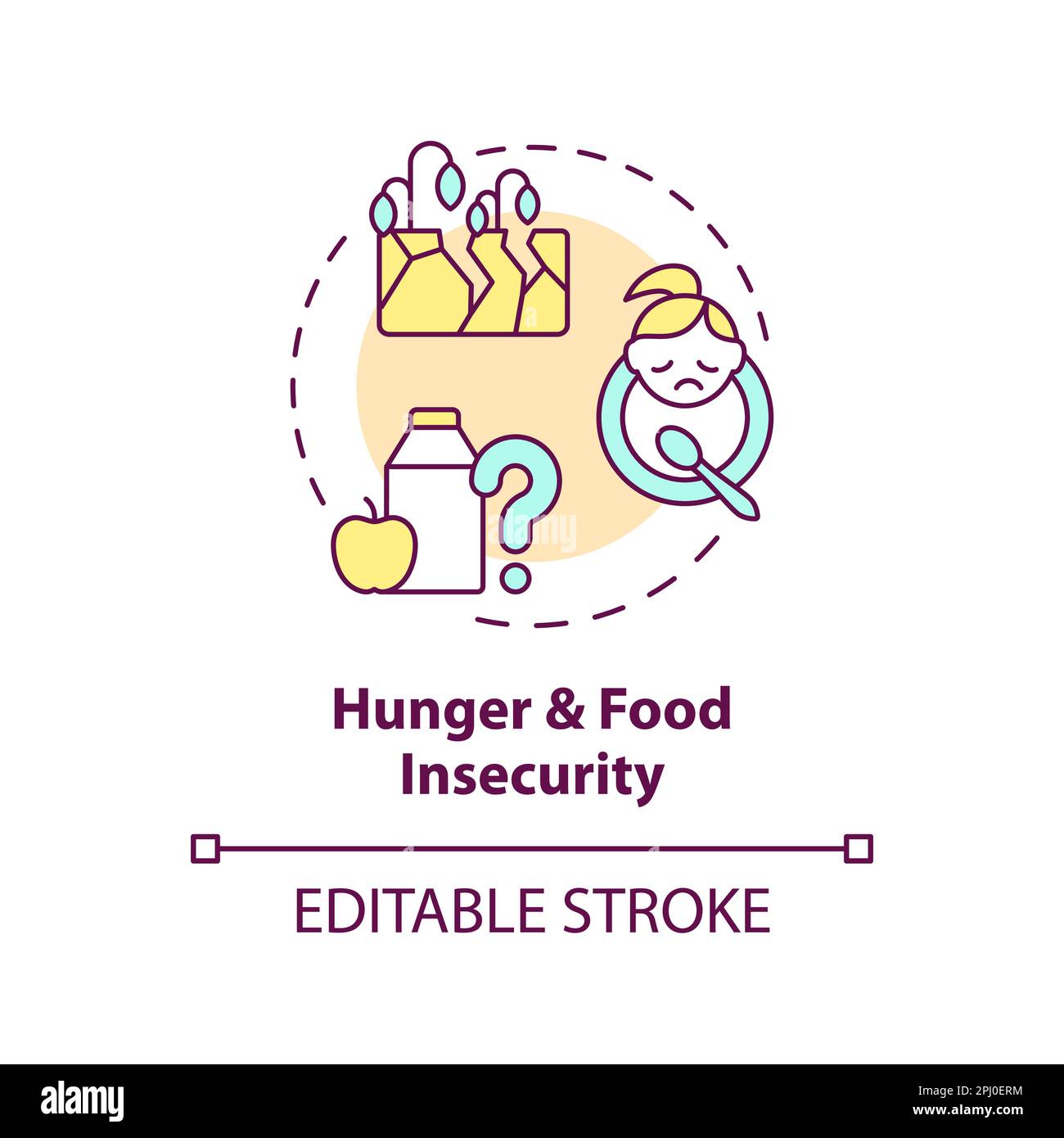 Hunger and food insecurity concept icon Stock Vector Image & Art - Alamy Hunger and food insecurity concept icon Stock Vector Image & Art - Alamy