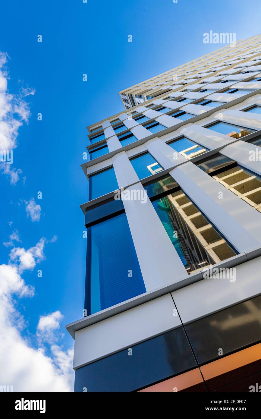 Wroclaw, Poland - June 2022: Facades of a new high-rise office ...